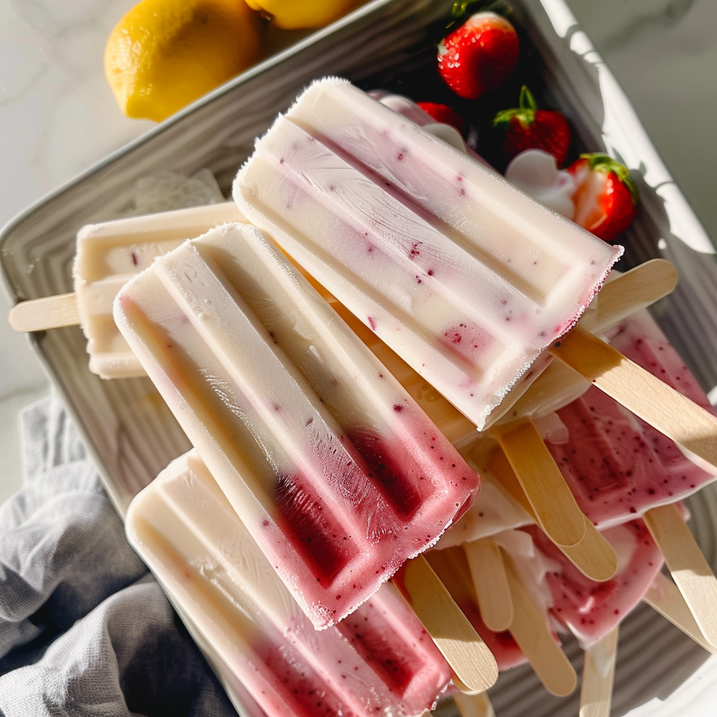 Homemade Ice Cream Popsicles