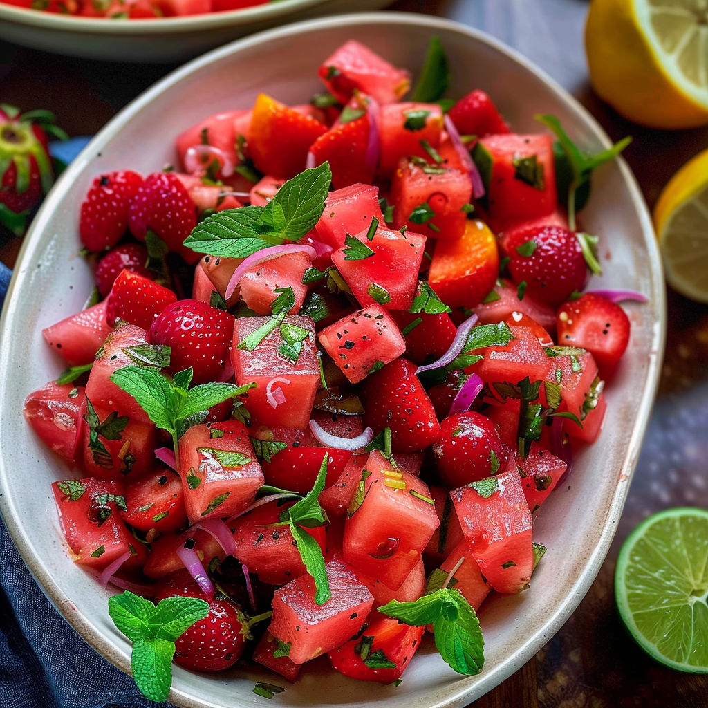 Juneteenth Watermelon Salad