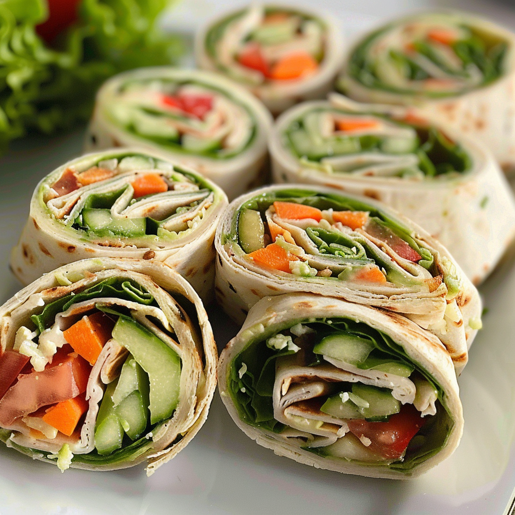 Lunch Box Veggie Wraps
