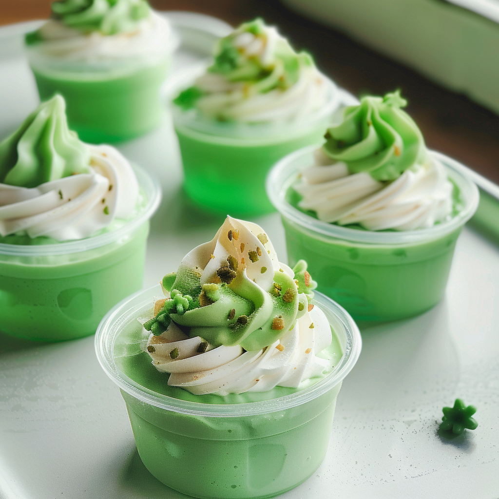 Shamrock Shake Pudding Cups