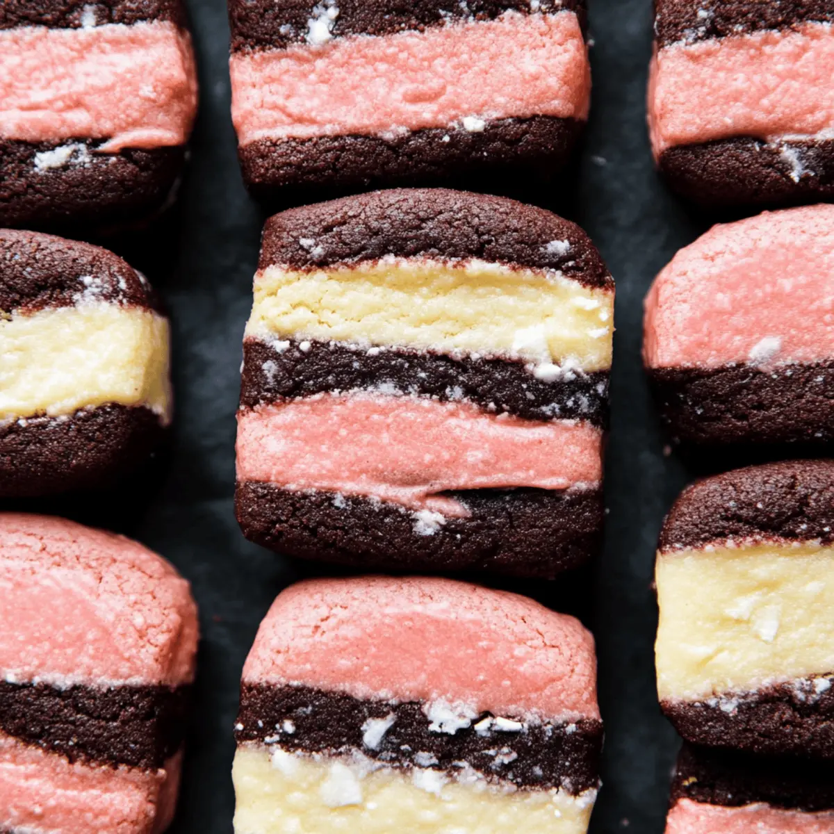 Dough Neapolitan Cookies: Delightful Layered Treats