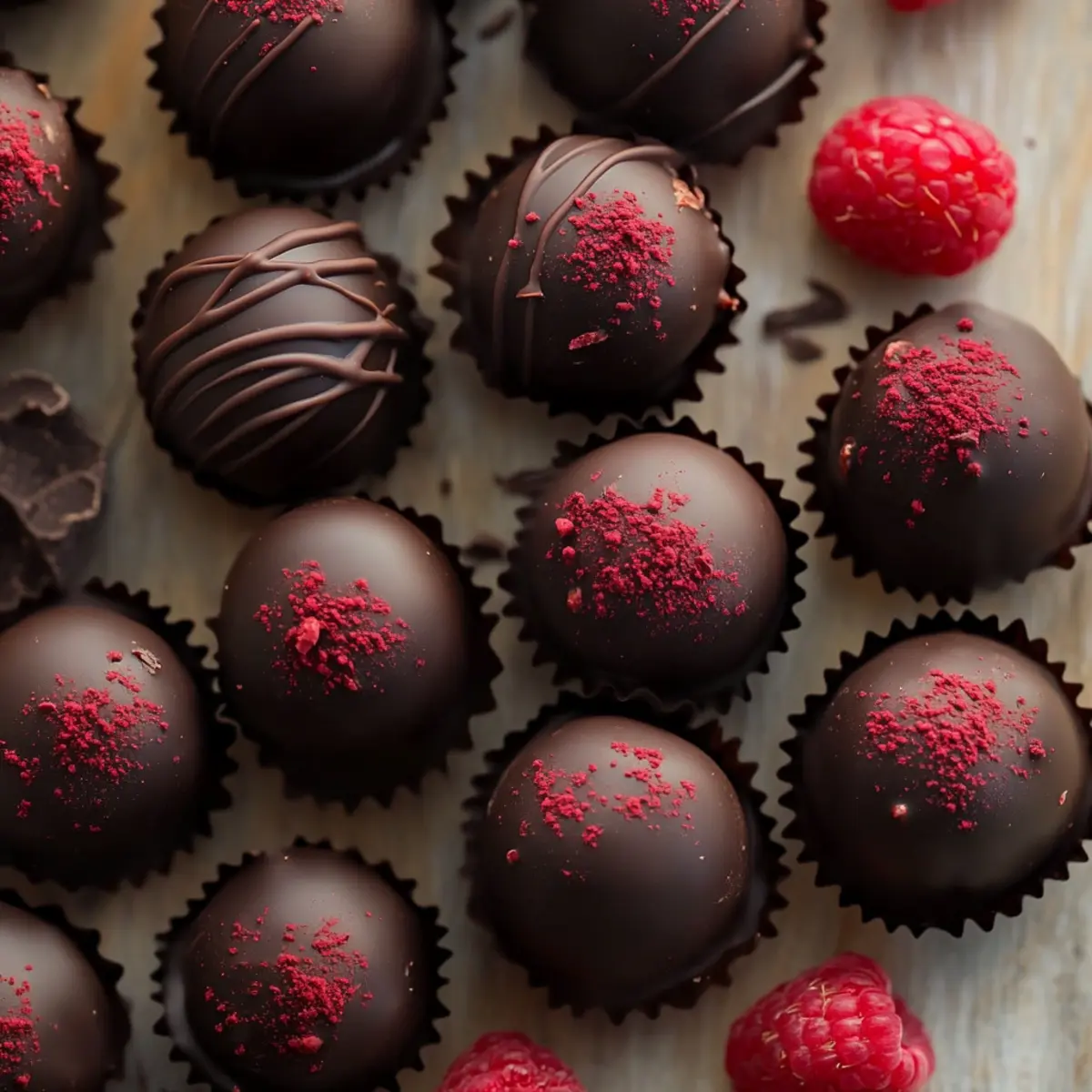 Decadent Chocolate Raspberry Truffles Recipe