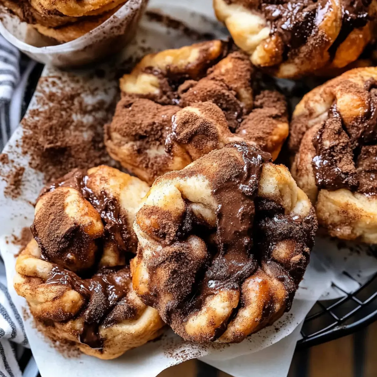 Easy Chocolate Cinnamon Crunch Knots Recipe for a Sweet Treat