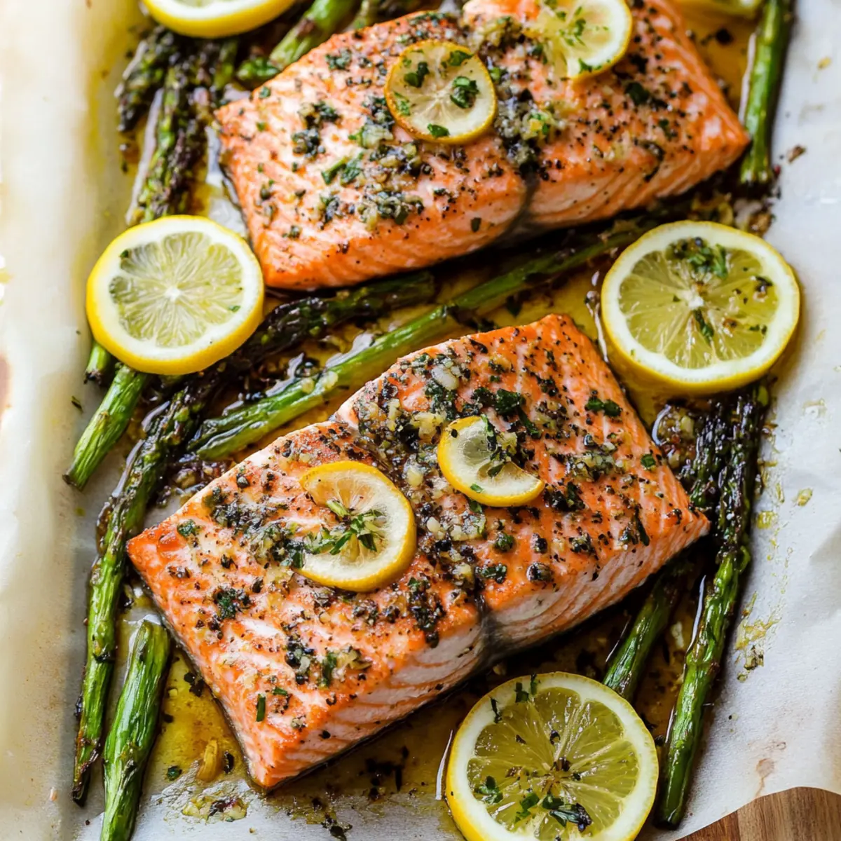 Savory Lemon Baked Salmon