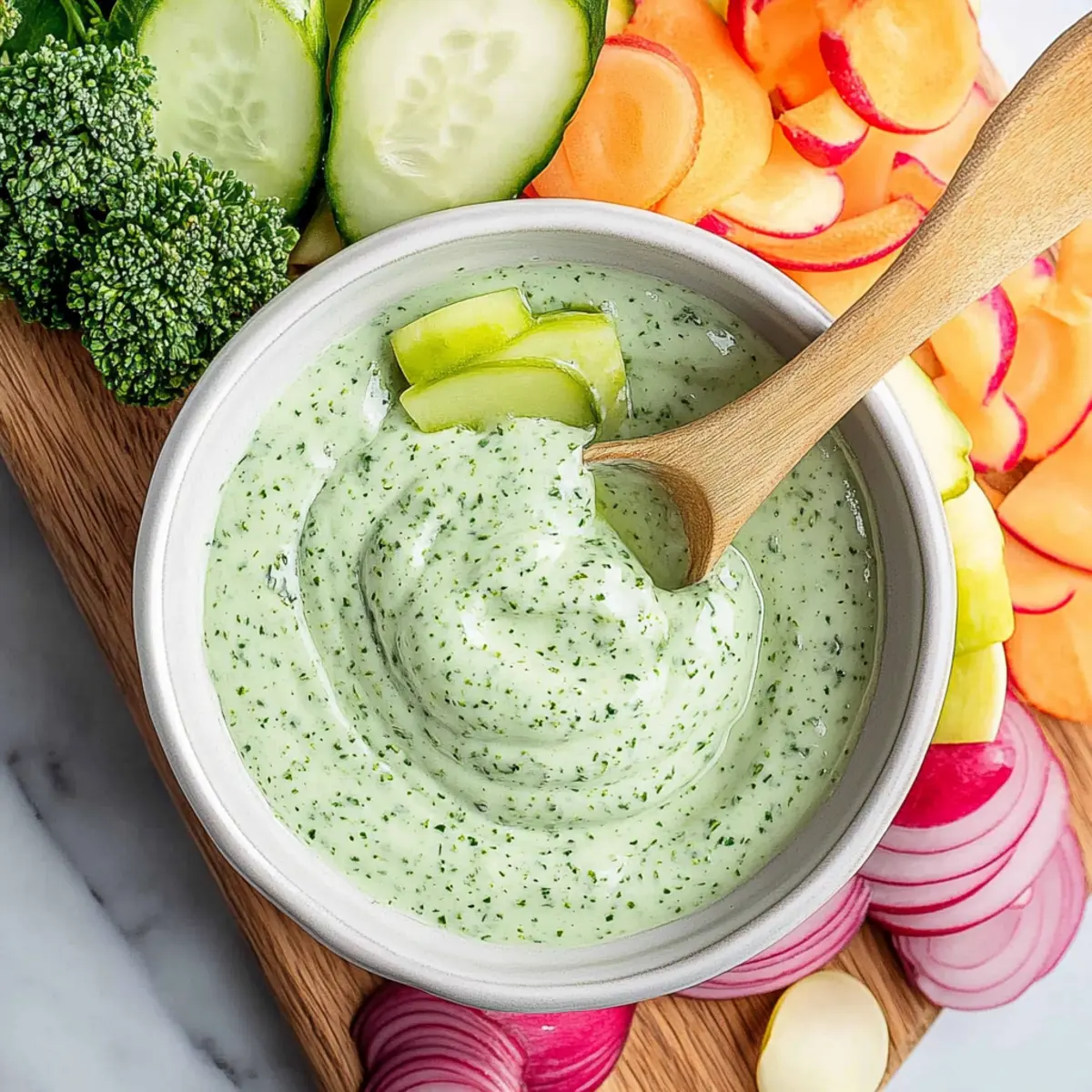 Deliciously Creamy Green Goddess Herb Dressing Recipe