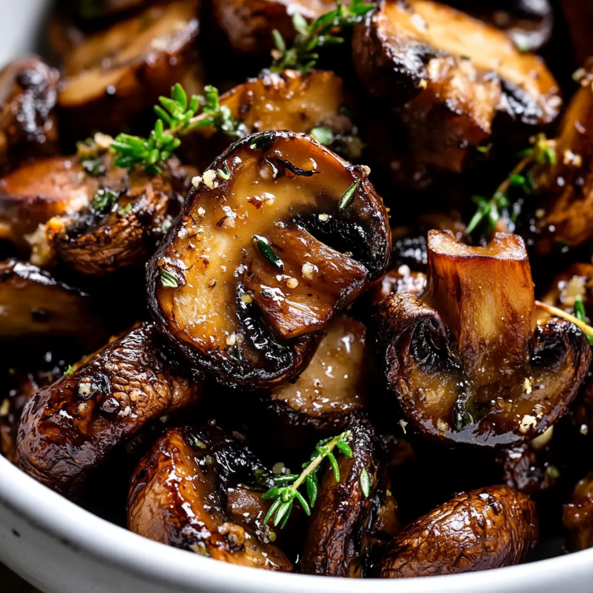 Savory Balsamic Roasted Mushrooms Recipe in 30 Minutes