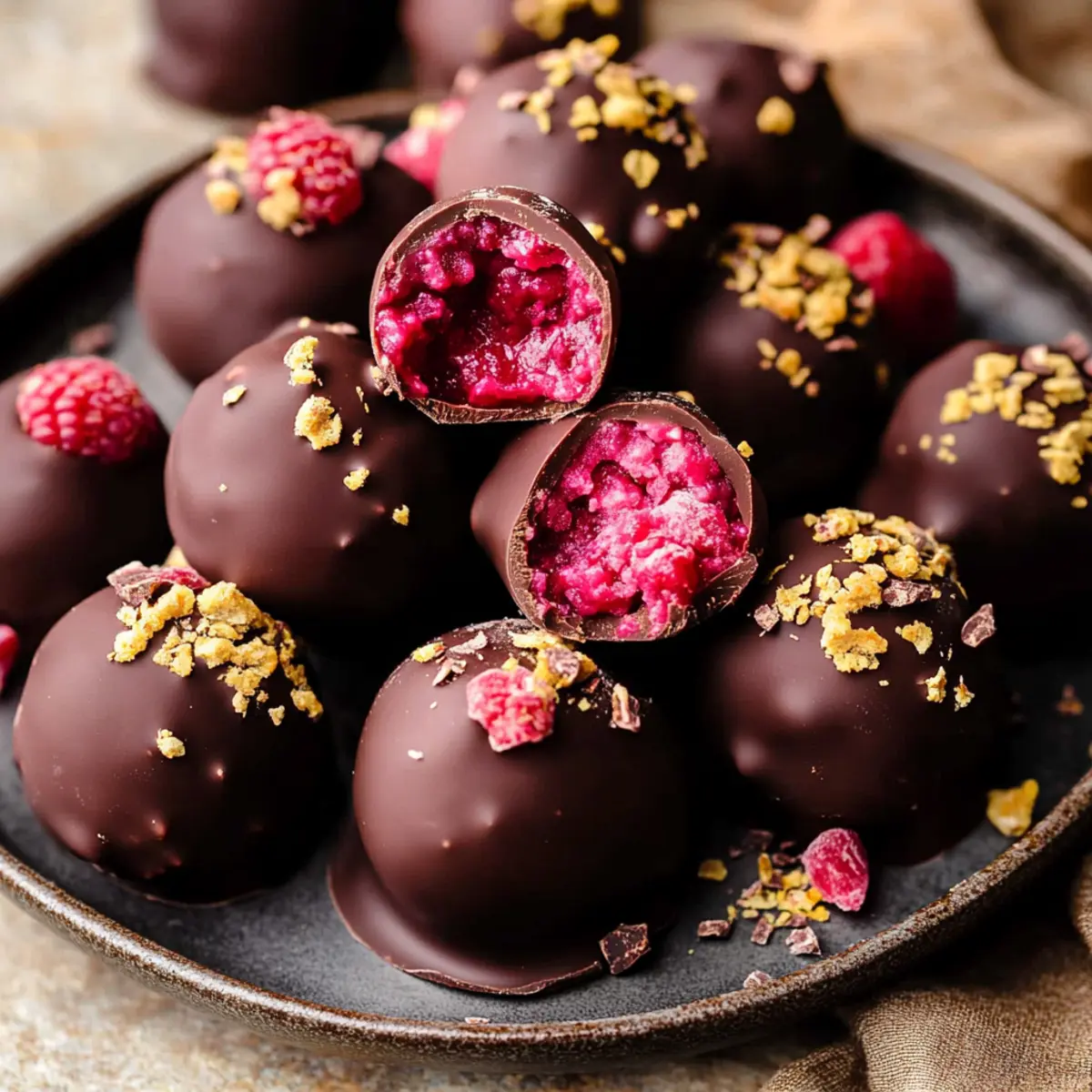 Delicious Raspberry Chocolate Truffles Recipe with White Chocolate