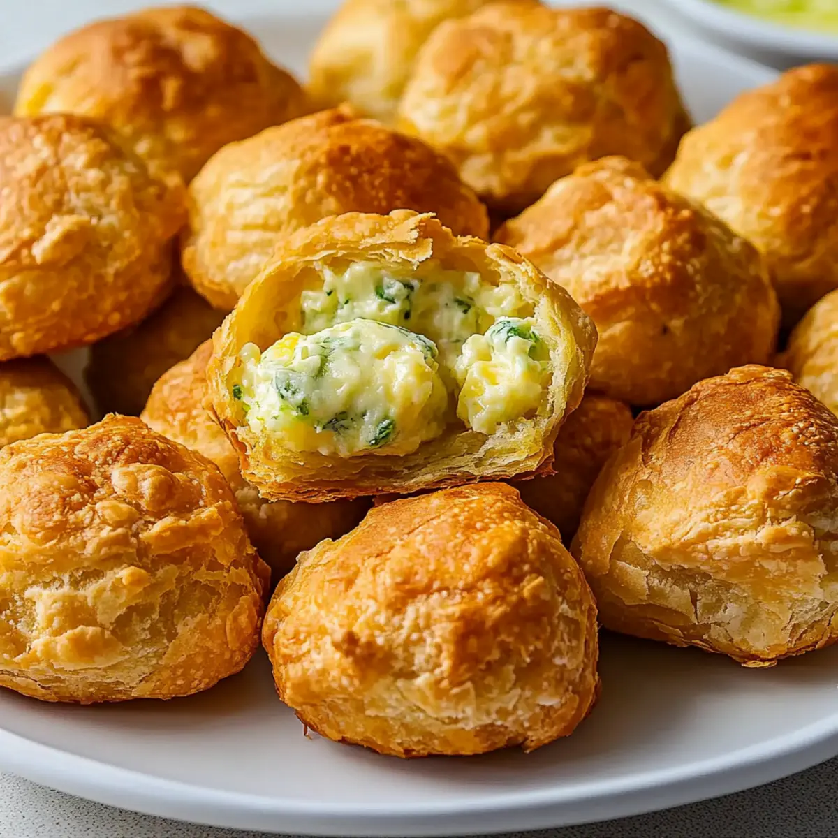 Delicious Irish Beer Cheese Puffs with Savory Leek Dip Recipe