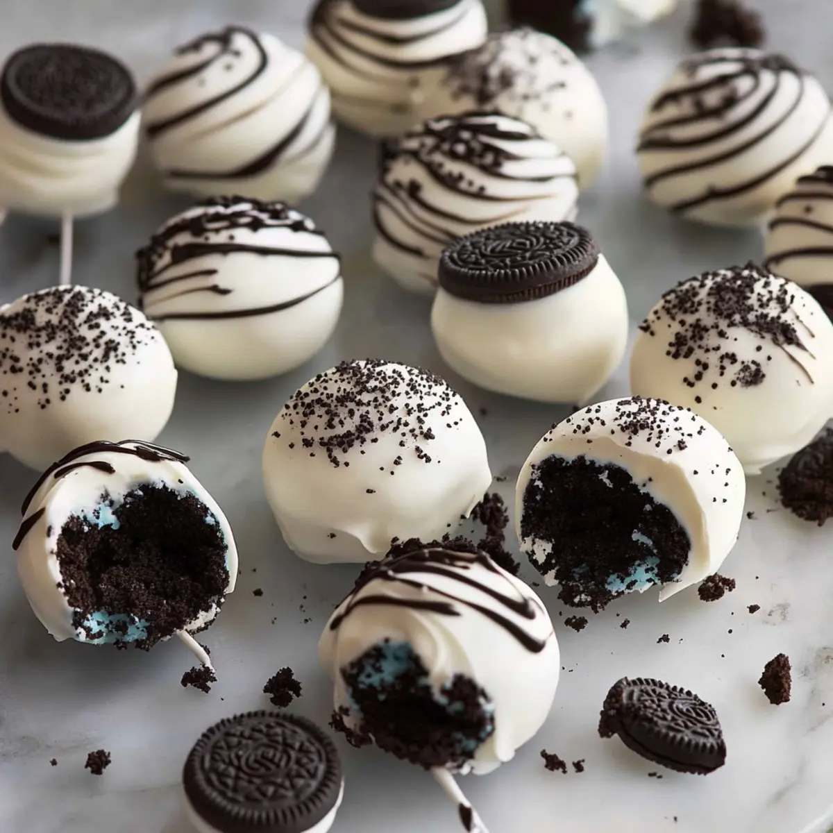 Delicious Blue Oreo-Filled Cake Pops: Easy No-Bake Recipe