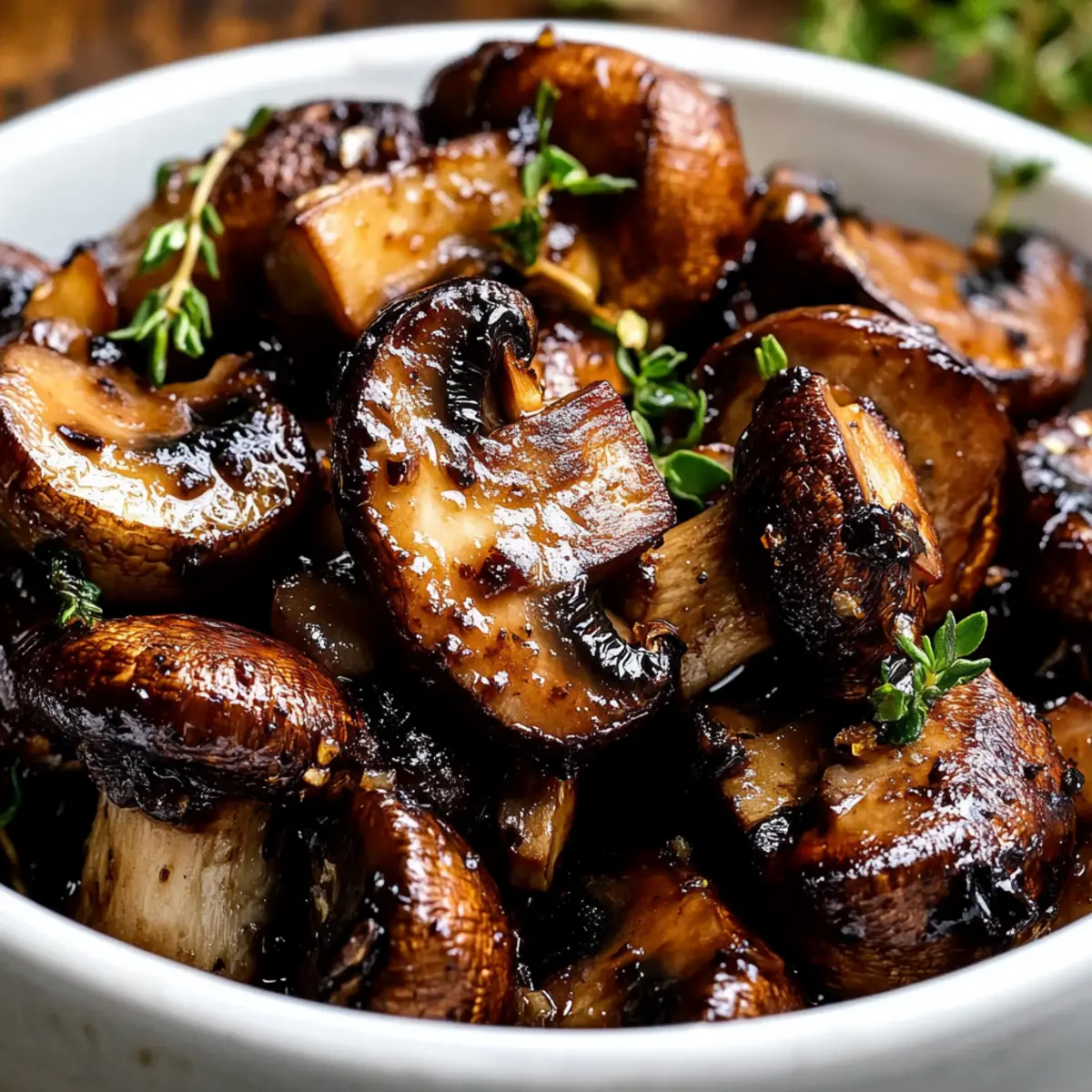 Savory Balsamic Roasted Mushrooms Recipe in 30 Minutes