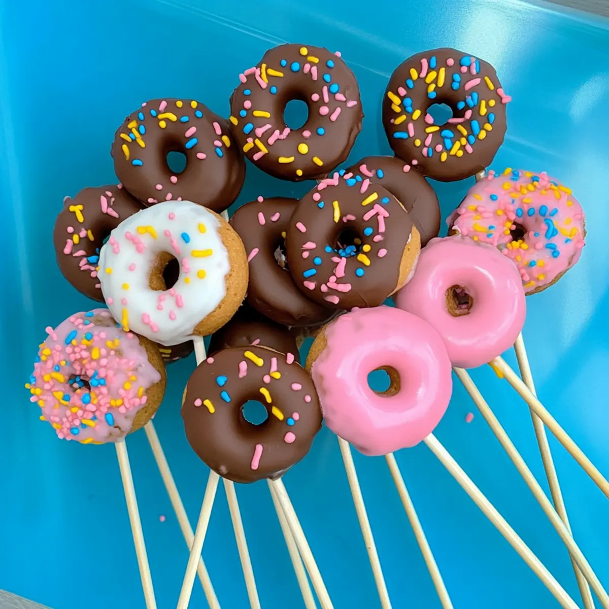 Delicious Donut-Style Cake Pops with Easy Chocolate Coating