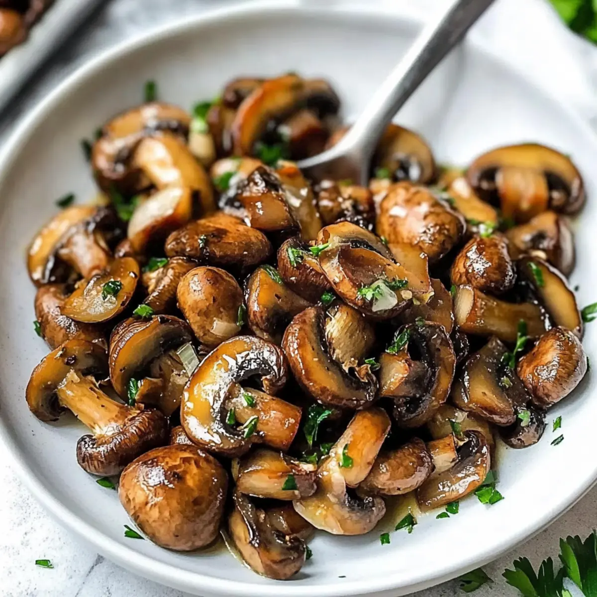 Garlic Butter Mushrooms & Onions