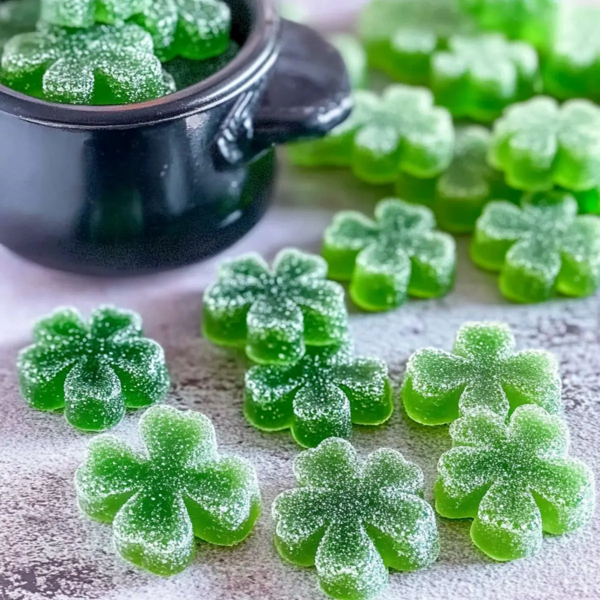 Delicious Shamrock Homemade Gummies