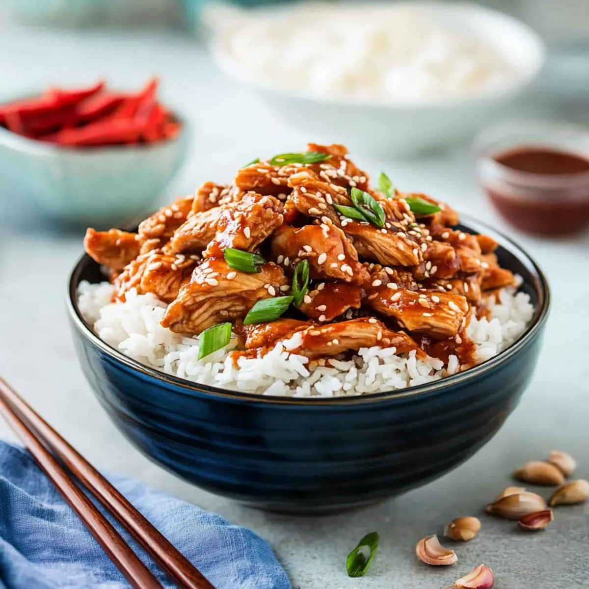 Slow Cooker Sweet Chili Chicken with Sesame Sauce Recipe