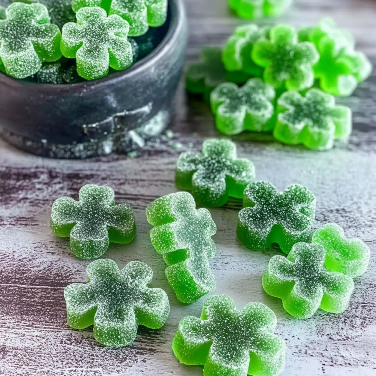 Delicious Shamrock Homemade Gummies
