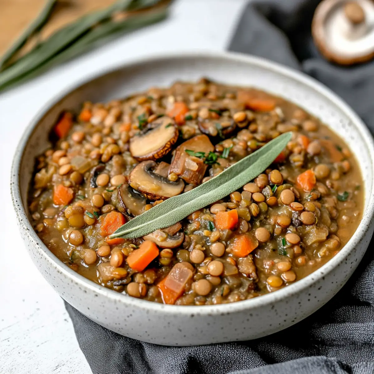 Delicious Vegan Lentil Mushroom Stew Recipe Ready in 40 Minutes
