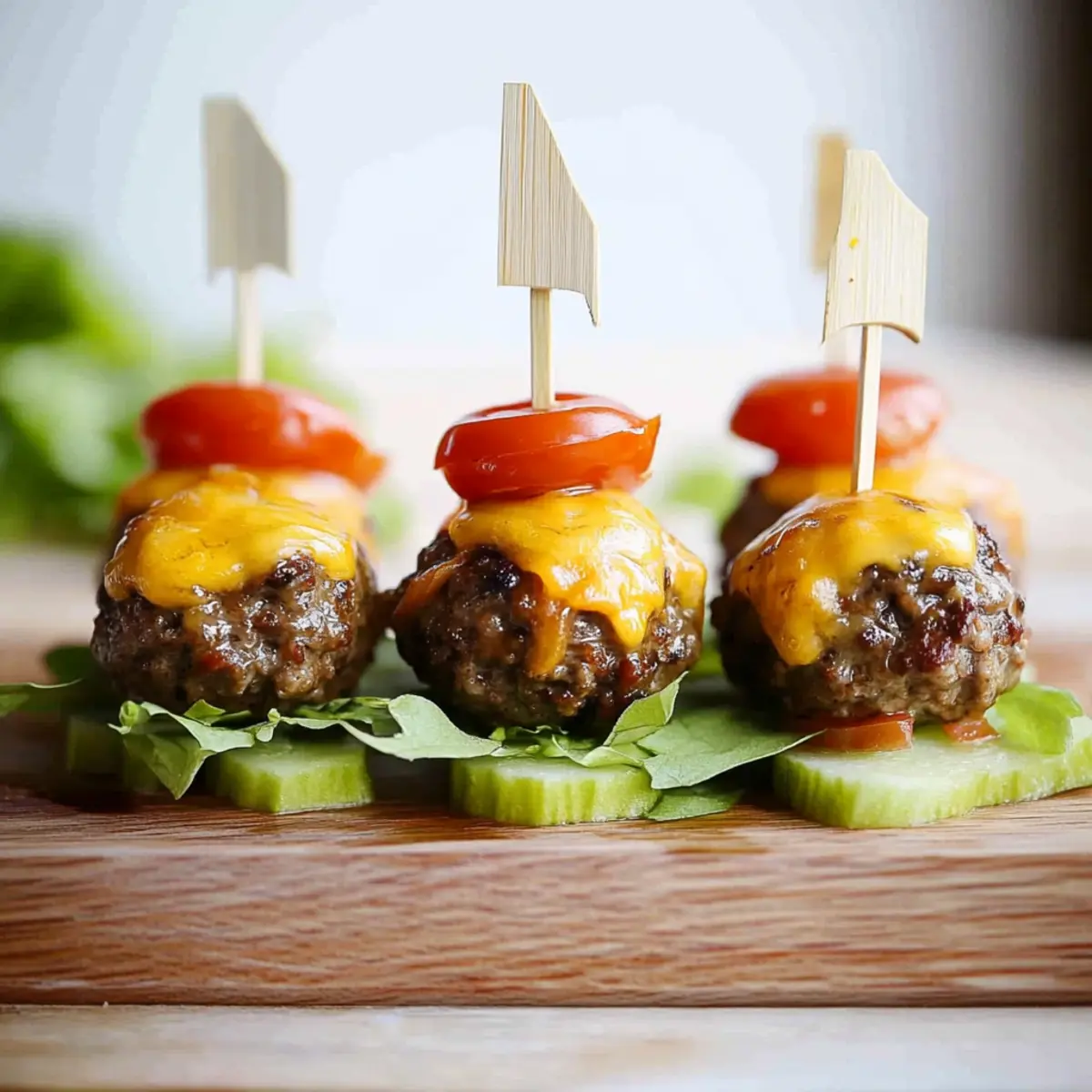 Delicious Cheeseburger Meatballs Recipe with Cheesy Surprise