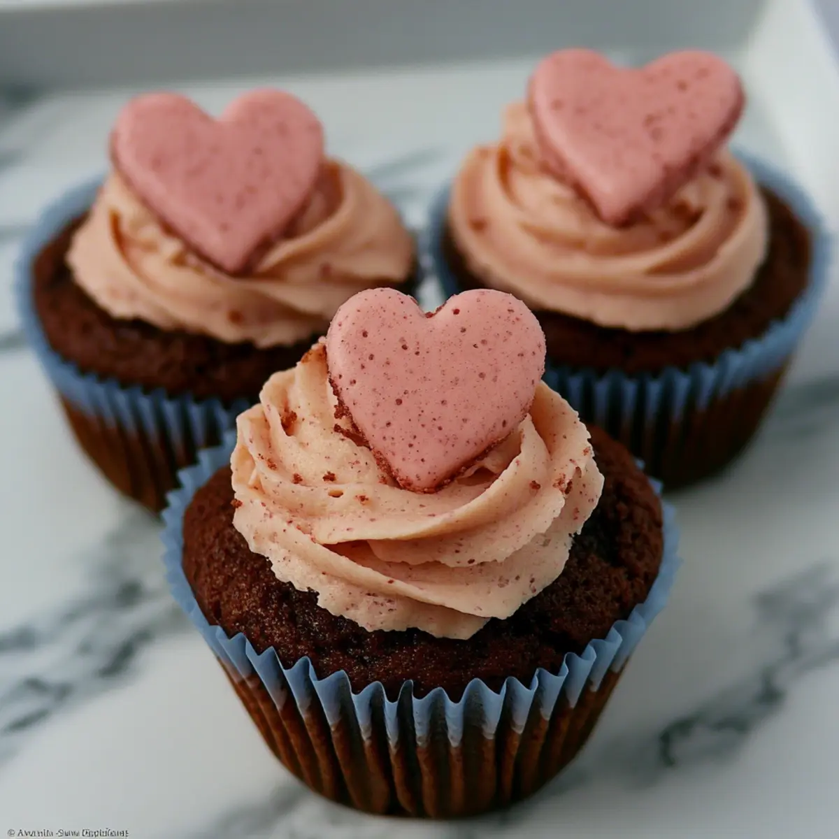 Delicious Valentine’s Day Cupcakes with Jam Buttercream Filling