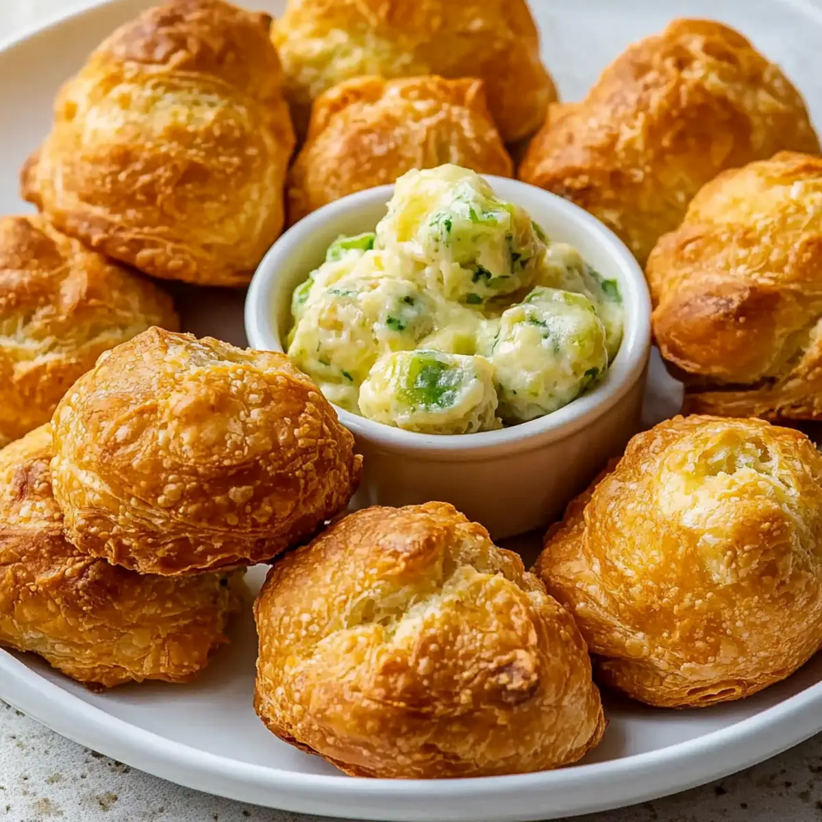 Delicious Irish Beer Cheese Puffs with Savory Leek Dip Recipe