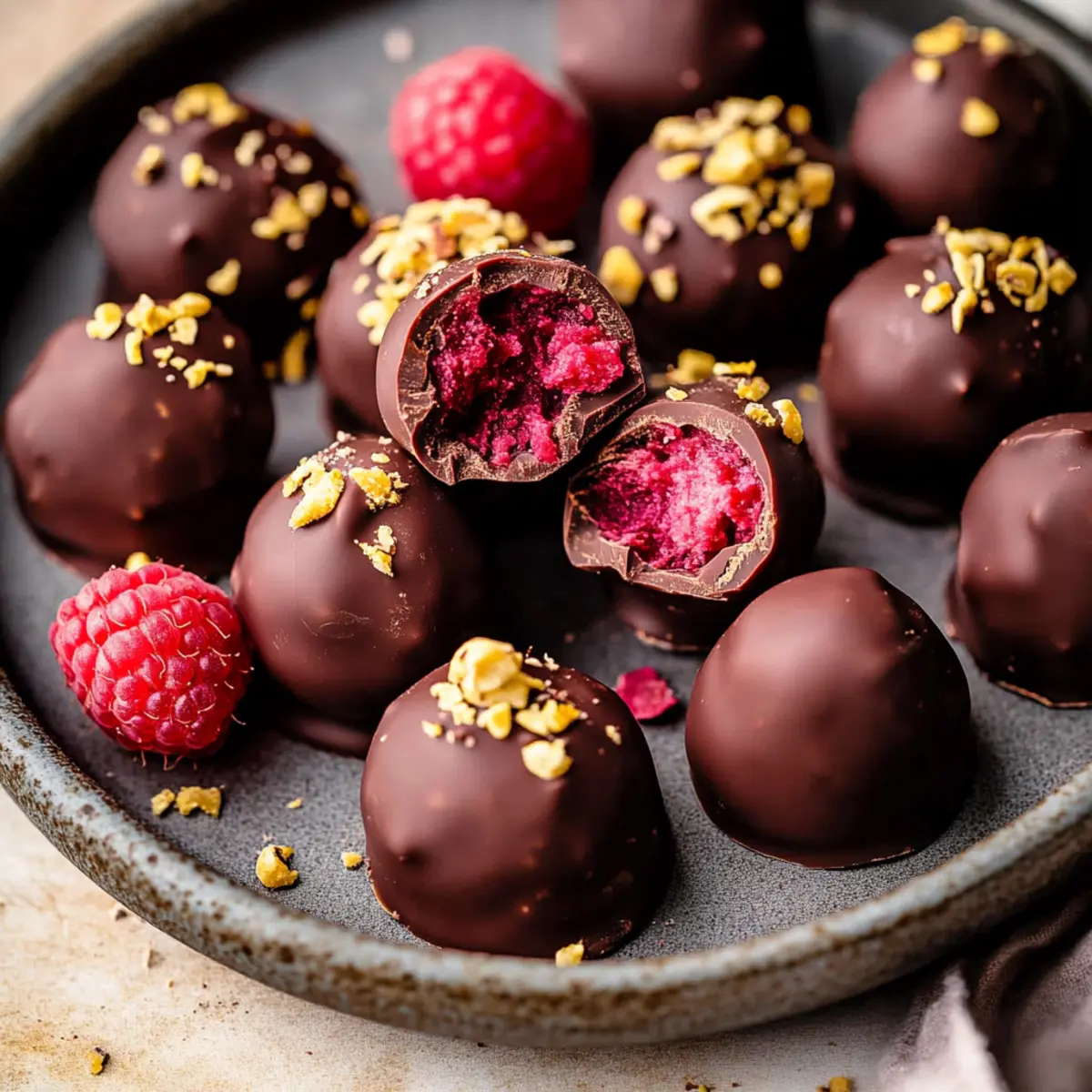 Delicious Raspberry Chocolate Truffles Recipe with White Chocolate