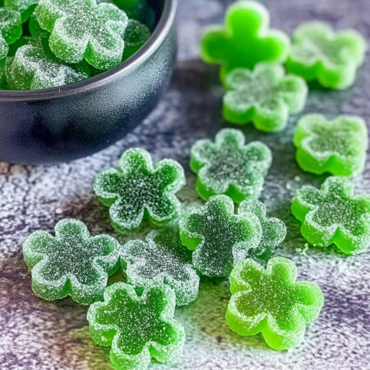 Delicious Shamrock Homemade Gummies