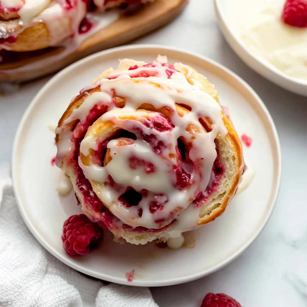 Raspberry Sweet Rolls with Lemon Cream Cheese Glaze: Irre ...