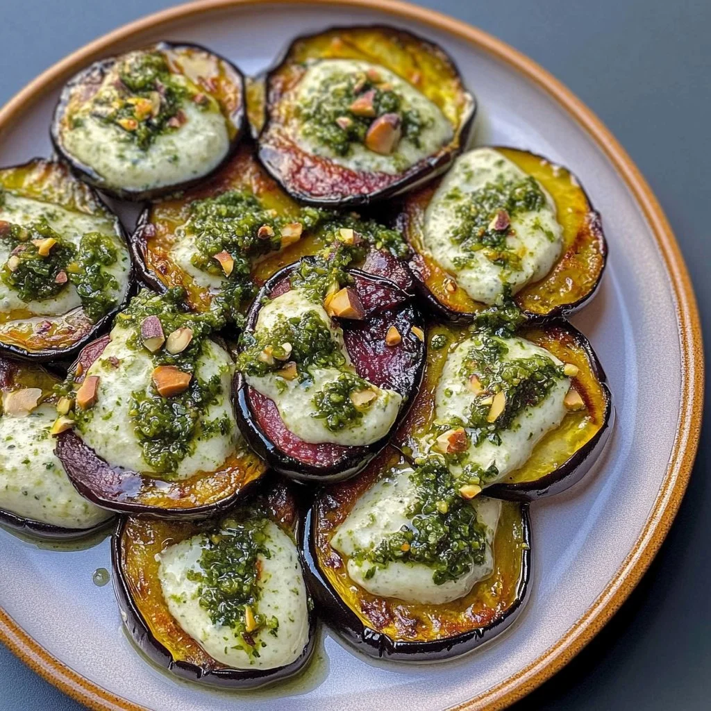 Fried Eggplant with Pistachio Yogurt: Flavor Explosion! - Easystepsrecipes
